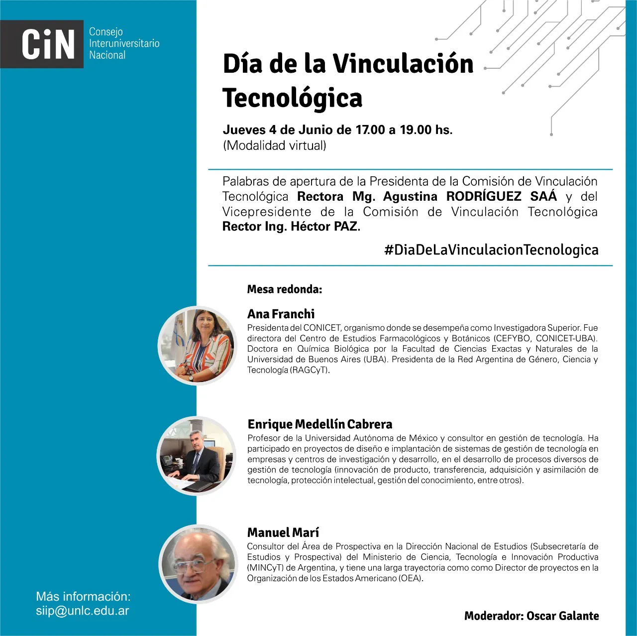 Día de la vinculación tecnológica- Acto central